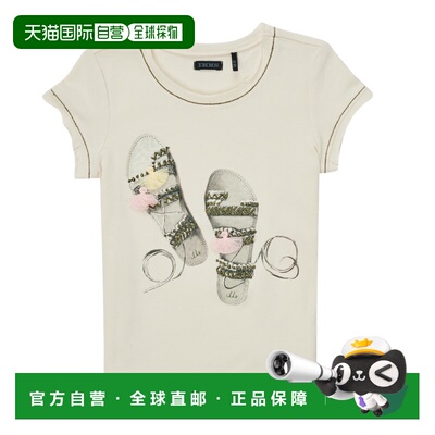 欧洲直邮IKKS  TRADIT 女童服装短袖T恤 XS10132-11-C