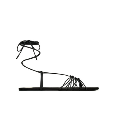 Saint Laurent BABYLONE 光滑皮革凉鞋 820656AAEOF