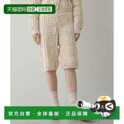 1h可退 日本直邮Whim Gazette 女装 手钩编棉质半身短裤 休闲宽松