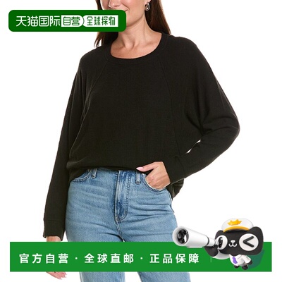 自营EILEEN FISHER圆领上衣-黑色 美国奥莱直发