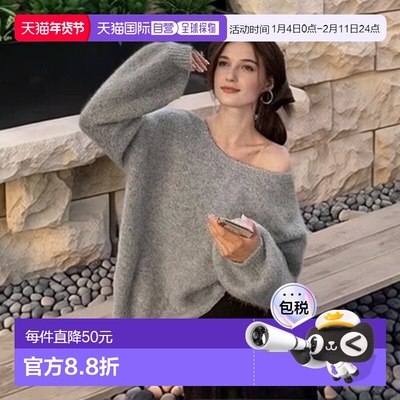 日本直邮日潮 GRL 露背蝴蝶结针织上衣 th005 韩系早秋氛围感穿搭