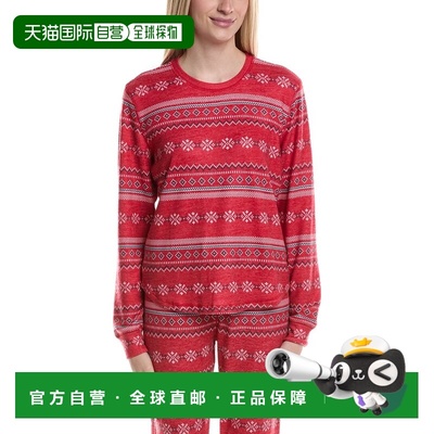 自营PJ Salvage Snowflake Kiss Top - red 美国奥莱直发