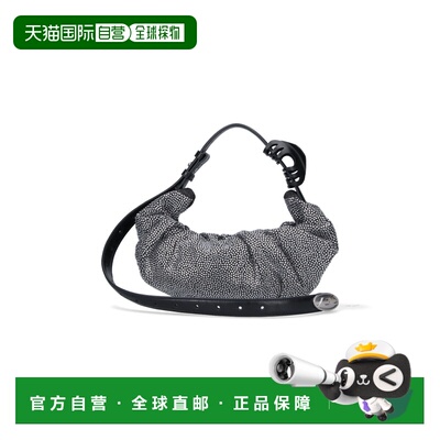 1h可退 香港直邮潮奢 Diesel 迪赛 女士 微瑕 Grab-D 银色金属配