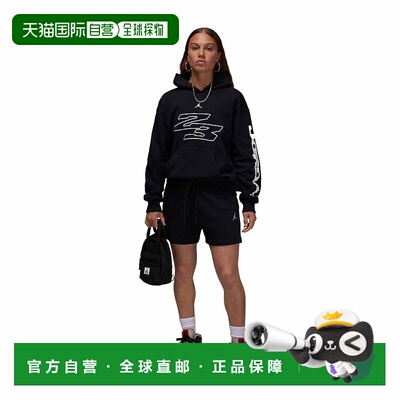 自营Jordan Brooklyn Fleece Women's Shorts - black 美国奥莱直