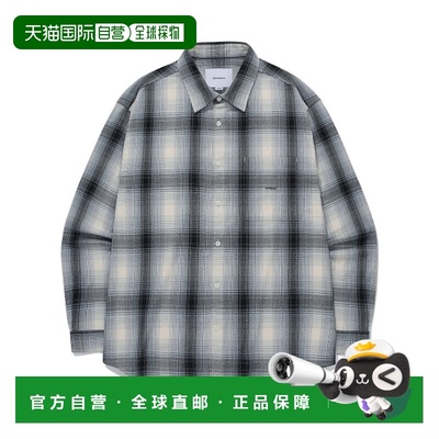 韩国直邮COVERNAT 男士男衬衫CO2403SH06GR OVER FIT CHECK SHIRT