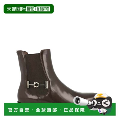 自营salvatore ferragamoIsidoro Chelsea Boots - dark brown 美