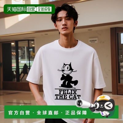 1h可退 日本直邮Felix the cat 男士全棉复古卡通印花T恤 3532081