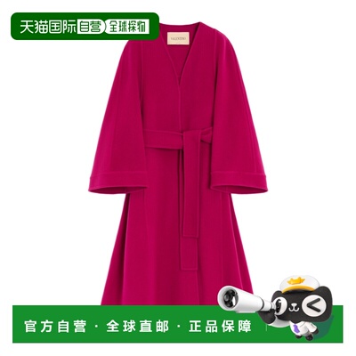 Valentino 长袖大衣 BCA8H0AG6 【付后1h可退】羊绒
