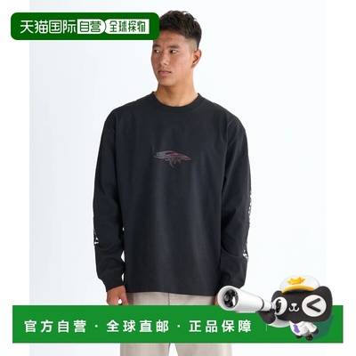 1h可退 日本直邮Quiksilver 男女同款 长袖T恤 宽松版型 袖 logo