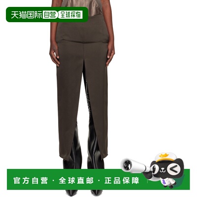 1h可退 香港直邮rick owens 瑞克 欧文斯 女士 灰褐色 Temple Sli