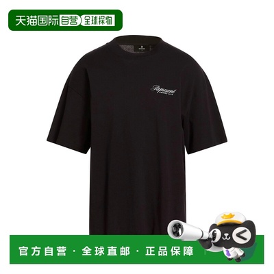 1h可退 香港直邮Represent 男士 T恤 black黑色 舒适时尚男装