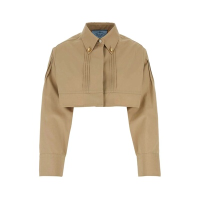 PRADA 女士外套 P539OSOOO1BMSF0065 AW2024 米白色