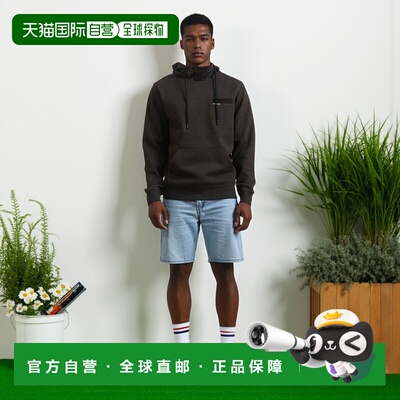自营members only男士 Jayden 拼色连帽运动衫 - 木炭色 美国奥莱