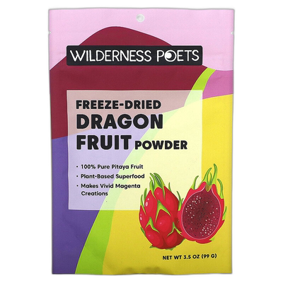 香港直邮Wilderness Poets LLC,冻干火龙果粉，3.5 盎司（99 克）