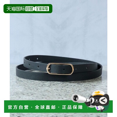 日本直邮florge 椭圆形细框皮革腰带 FL8218EW08211 腰带