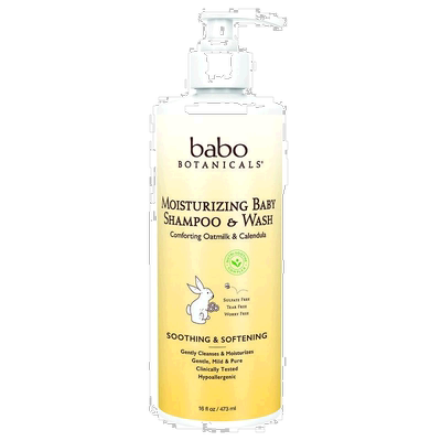 香港直发Babo Botanicals芭葆婴儿洗发沐浴露保湿473ml