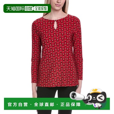 自营Jones New York Keyhole Top - pink 美国奥莱直发上衣女装