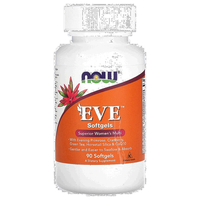 香港直发Now Foods诺奥EVE女性多维生素软凝胶复合补充剂90粒吸收