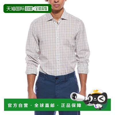自营ISAIA Milano混合梭织衬衫-灰色 美国奥莱直发