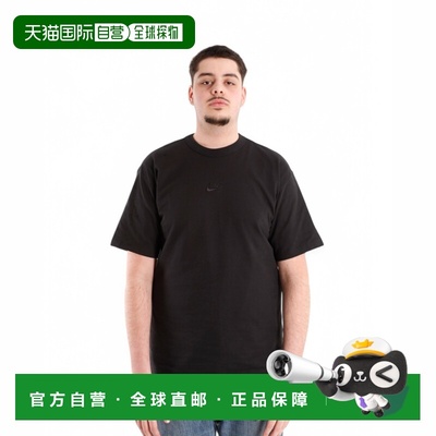 自营欧洲直邮Nike耐克 Sportswear系列男士黑色棉质短袖T恤