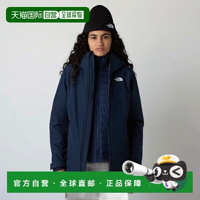 自营欧洲直邮北面 Carto Mono Triclimate 3合1女士连帽外套 THE