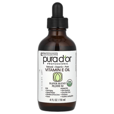 香港直邮pura d'or维生素E油焕发光泽清透莹润轻盈柔软118ml正品