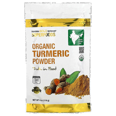 香港直发iHerb California Gold Nutrition有机姜黄粉114g姜黄素