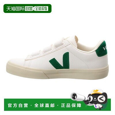 自营VEJA Women's Recife Logo Sneaker, Extra White/Emeraude G