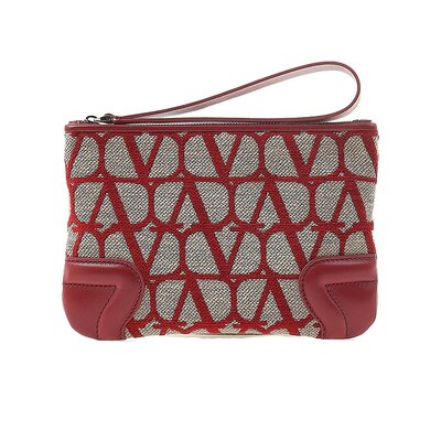 Valentino 徽标手拿包 2W2P0Y76HUJ