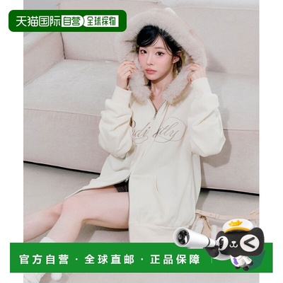 1h可退 日本直邮OLIVE des OLIVE 女装 罗纹棉感连帽衫 双拉链设