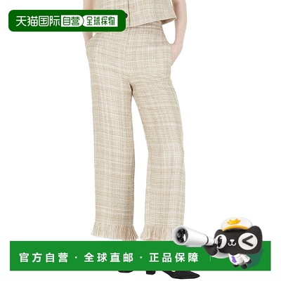 自营 Adam Lippes Sutton亚麻与丝绸混纺长裤-卡其色多色 美国奥