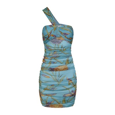 潮奢 Saint Laurent 圣罗兰 女士 褶皱连衣裙 783114Y4I56