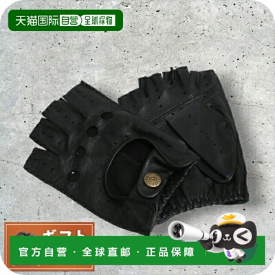 日本直邮DENTS SNETTERTON 手套 无指手套 5-1009-BLACK-M 男士黑