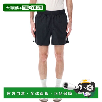 1h可退 香港直邮潮奢 Adidas 男士 Sprinter 黑色短裤 KE3571B