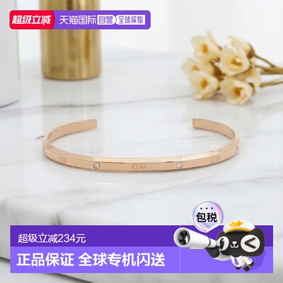 日本直邮Daniel Wellington Lumine RG经典玫瑰金手镯DW00400528