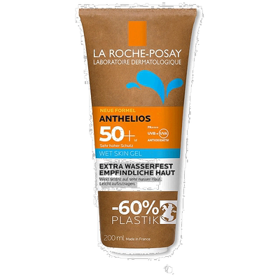 理肤泉敏感LSF50+海边防晒身体啫喱200ml防水易涂抹正品