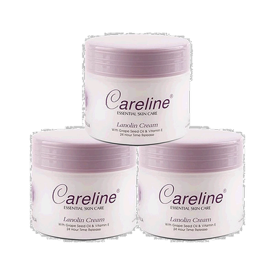 澳大利亚直邮Careline柯蓝葡萄籽绵羊油面霜护手霜滋润100ml*3瓶