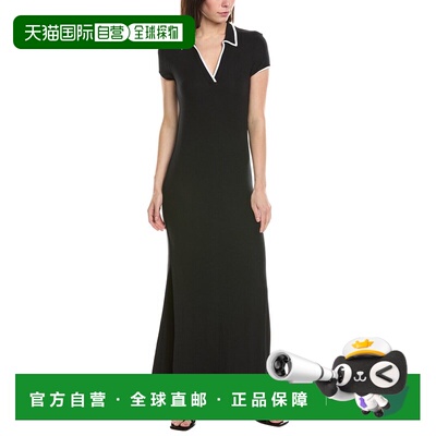 自营ATM Anthony Thomas Melillo罗纹长裙-黑色 美国奥莱直发