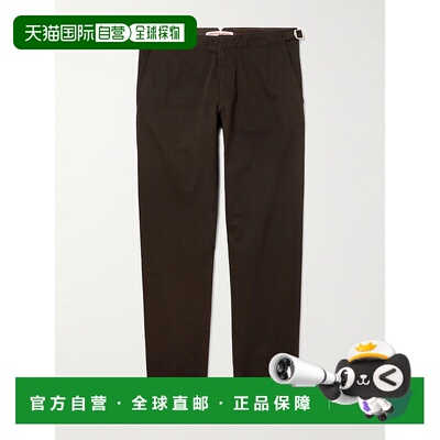 Orlebar Brown 男士 FALLON 直筒有机棉混纺斜纹布休闲裤 2裤子