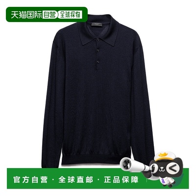 香港直邮Prada 羊绒和真丝 Polo 衫 UMF0310B8SOOO