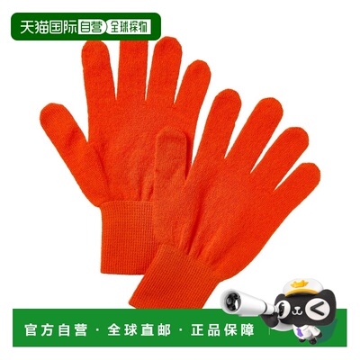 自营Brodie Cashmere Classic Cashmere Gloves - red 美国奥莱直