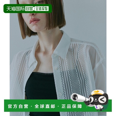 1h可退 日本直邮LE CIEL BLEU 女装 蕾丝拼接网纱衬衫 主宰清凉感