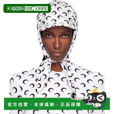 1h可退 香港直邮潮奢 Marine Serre 女士 白色 Moon Silk Veiled