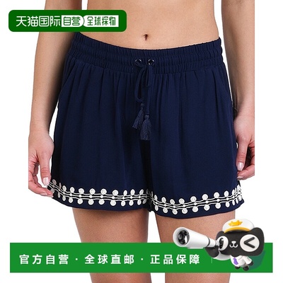 自营La Blanca Coverup Short - blue 美国奥莱直发