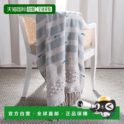 自营 Safavieh Billi 毛毯 - 米色 / 青色 美国奥莱直发