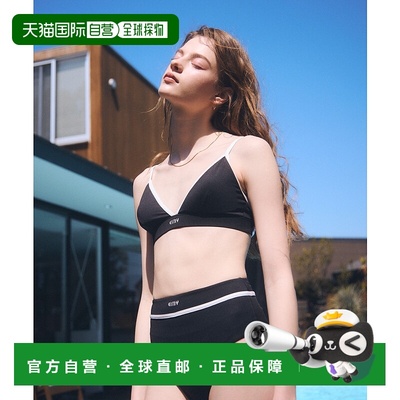 1h可退 日本直邮eimy istoire 女士双色拼接字母印花比基尼 11252