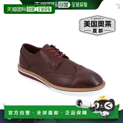 Vance Co. Warrick 宽幅翼尖德比鞋 - 波尔多 【美国奥莱】直发