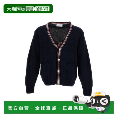 自营thom browneDonegal Hector蓝色羊毛拼布开衫-蓝色 美国奥莱