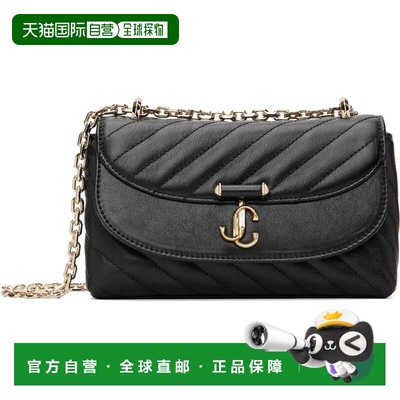 1h可退 香港直邮Jimmy Choo 周仰杰 女士 黑色 Curve Wallet 单肩