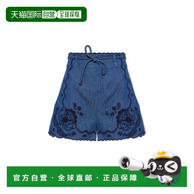 香港直邮ZIMMERMANN 女士短裤 8361ASS2610RWBLU AW2026 深蓝色